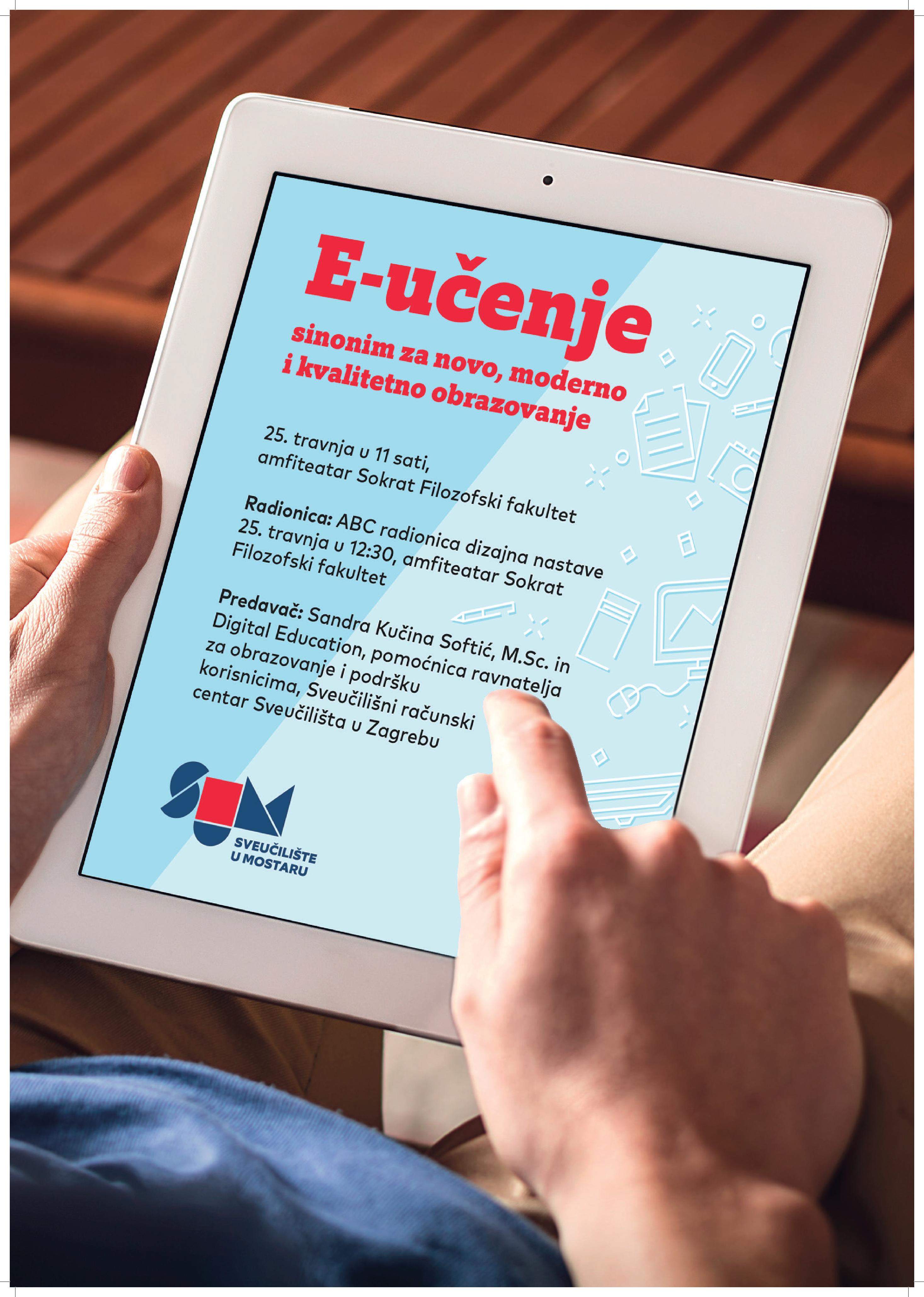 Najava predavanja „E-učenje sinonim za novo, moderno i kvalitetno obrazovanje“ - SUM
