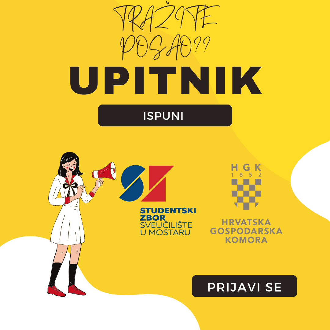 Sajam poslova - studentski upitnik koji može pomoći pri zapošljavanju ...